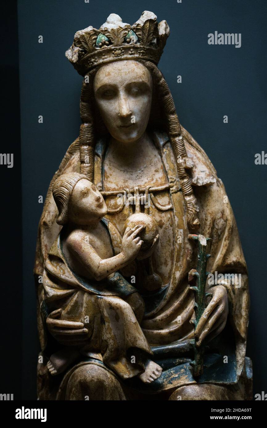 Madrid, Spain, 05/01/2022, The 'Figure of the virgin mary divine ...