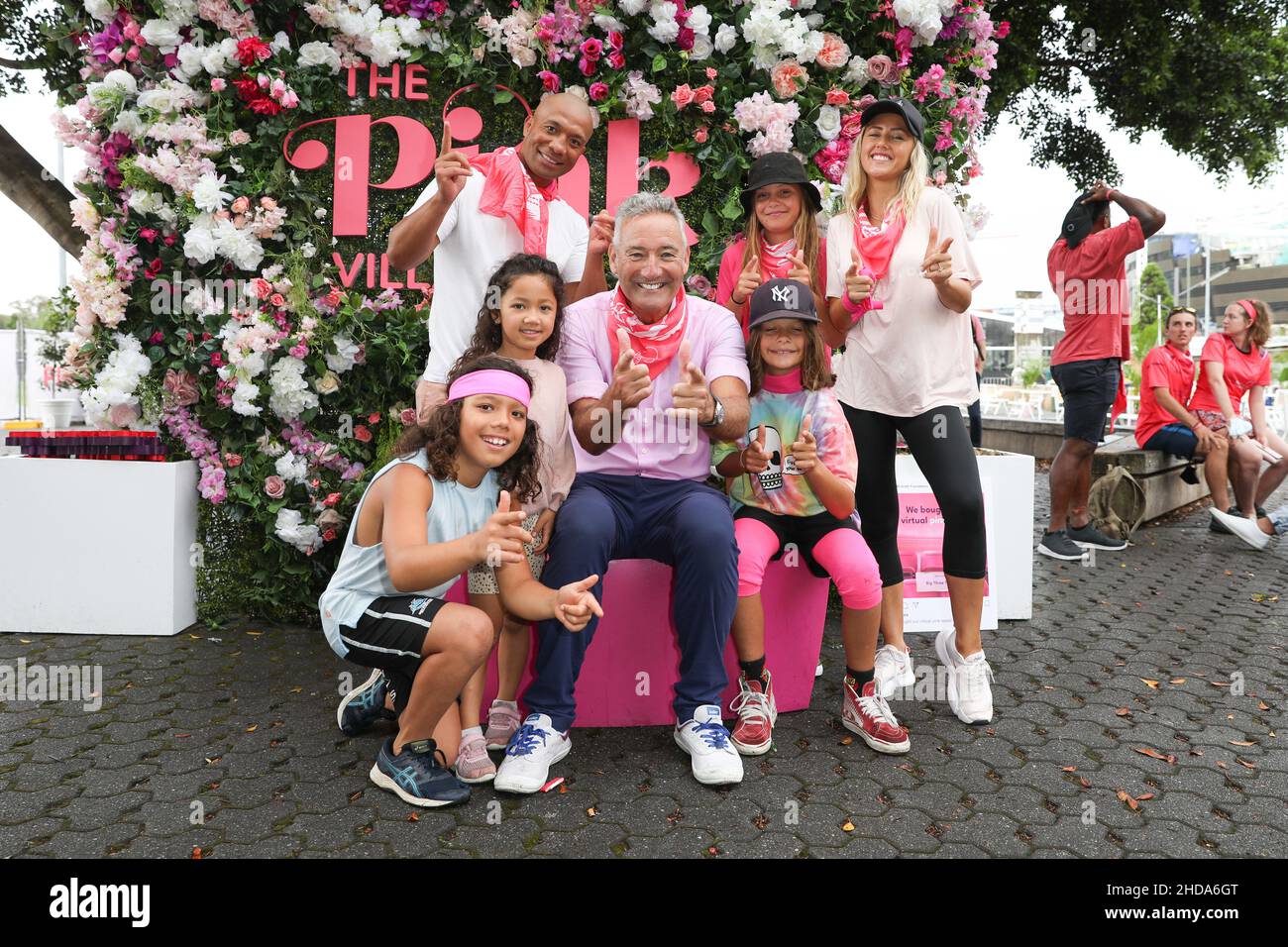 January 5, 2022: ANTHONY FIELD, AMY TAYLOR, JUNIOR TALIPEAU and family ...
