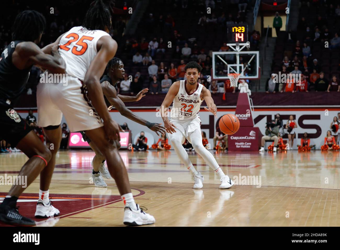 Blacksburg, Virginia, USA. 04th Jan, 2022. Virginia Tech Hokies forward ...