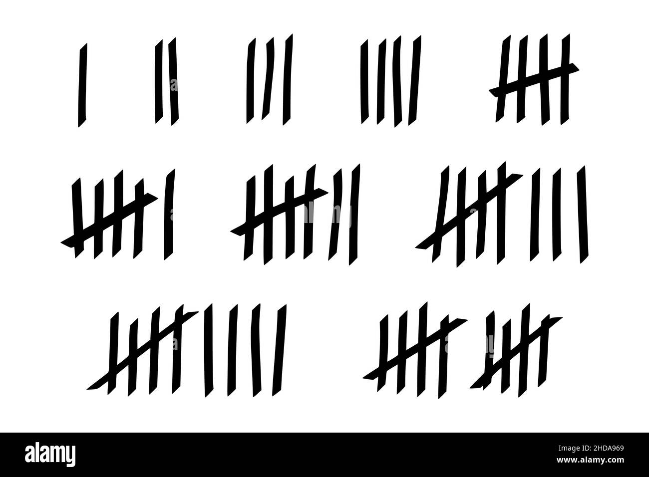 Tally marks to count days in prison. Tally marks for math lessons ...