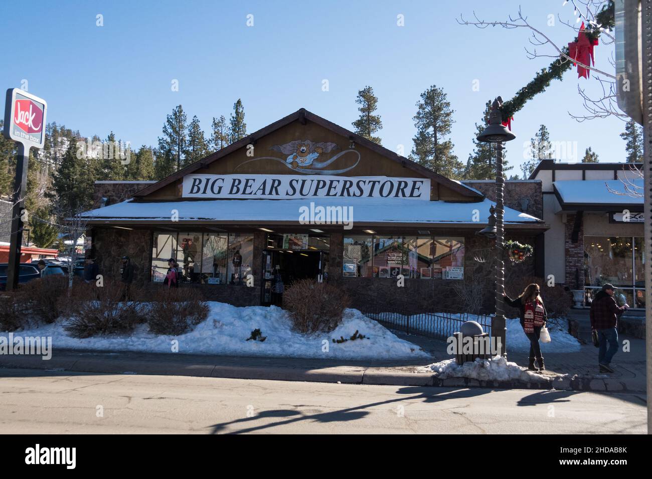 Big Bear Superstore store front and sign as seen along the Village Dr ...