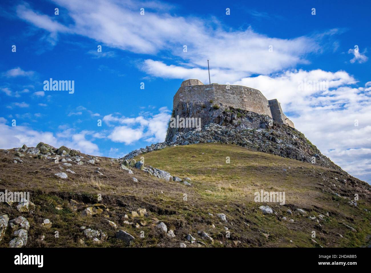 Old castle on a hill Stock Photo - Alamy