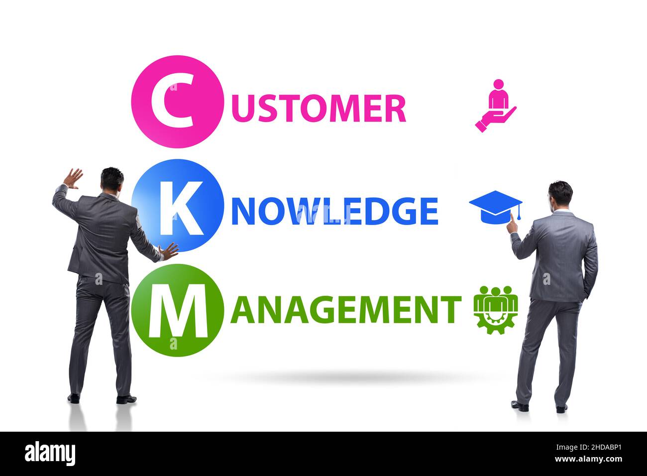 Customer knowledge management business and marketing concept Stock ...