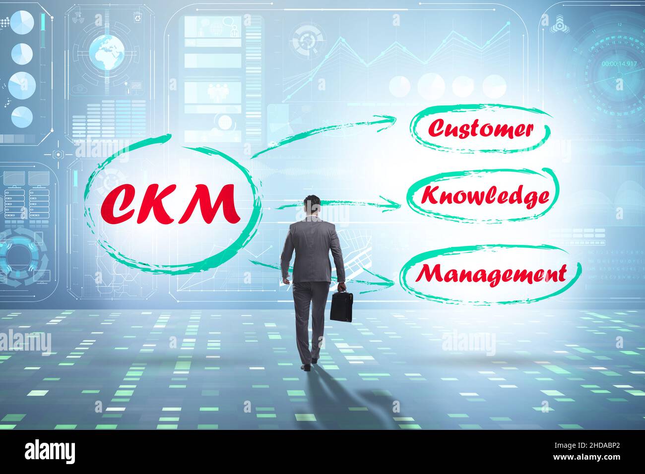 Customer knowledge management business and marketing concept Stock ...
