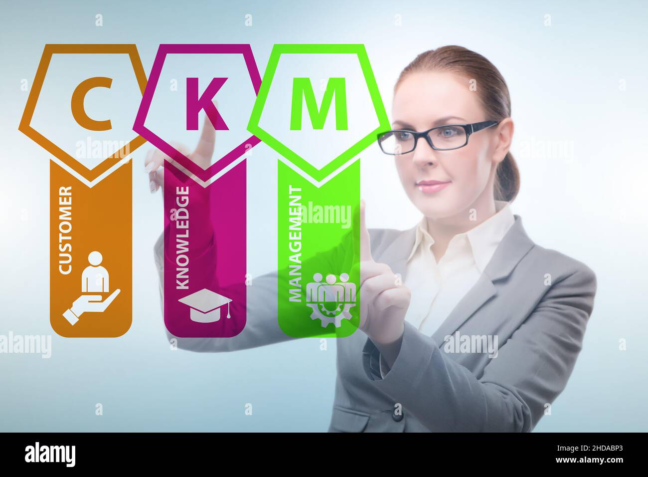 Customer knowledge management (CKM) marketing concept Stock Photo - Alamy