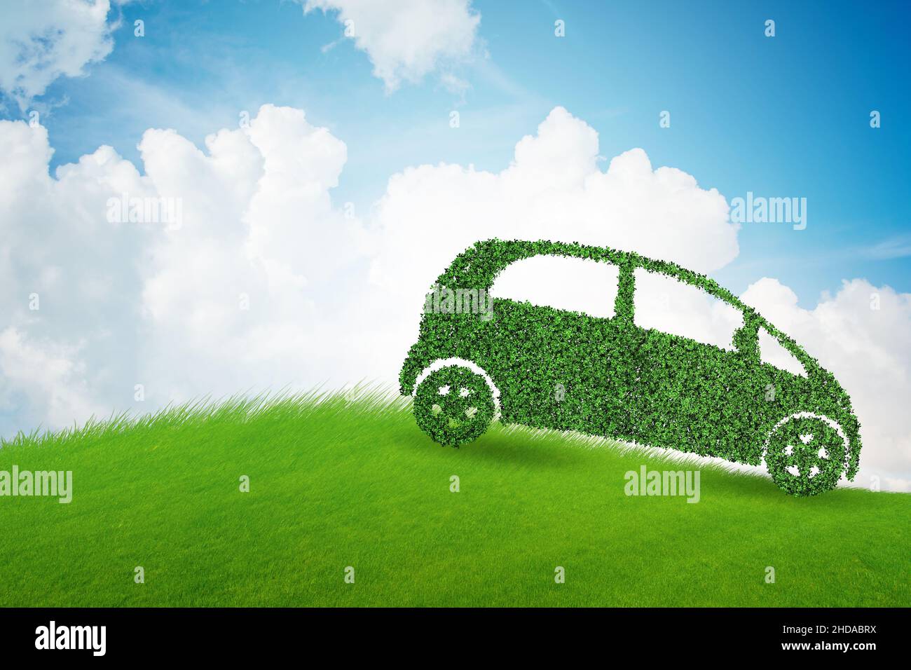Concept of the ecological electric car Stock Photo - Alamy
