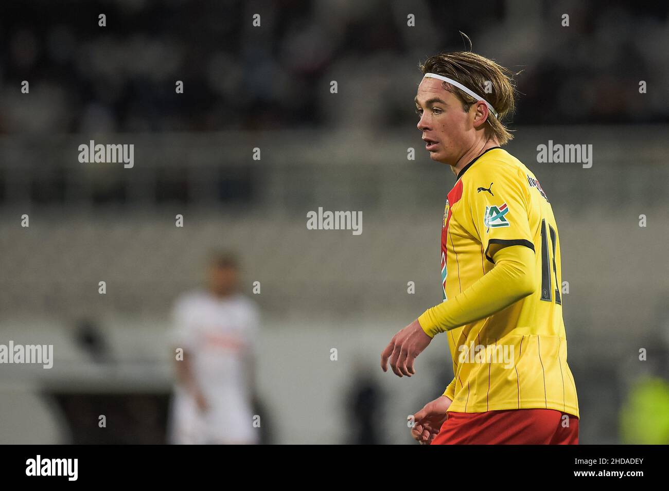 Lens' Patrick Berg looks on during the French Cup football match Lens ...