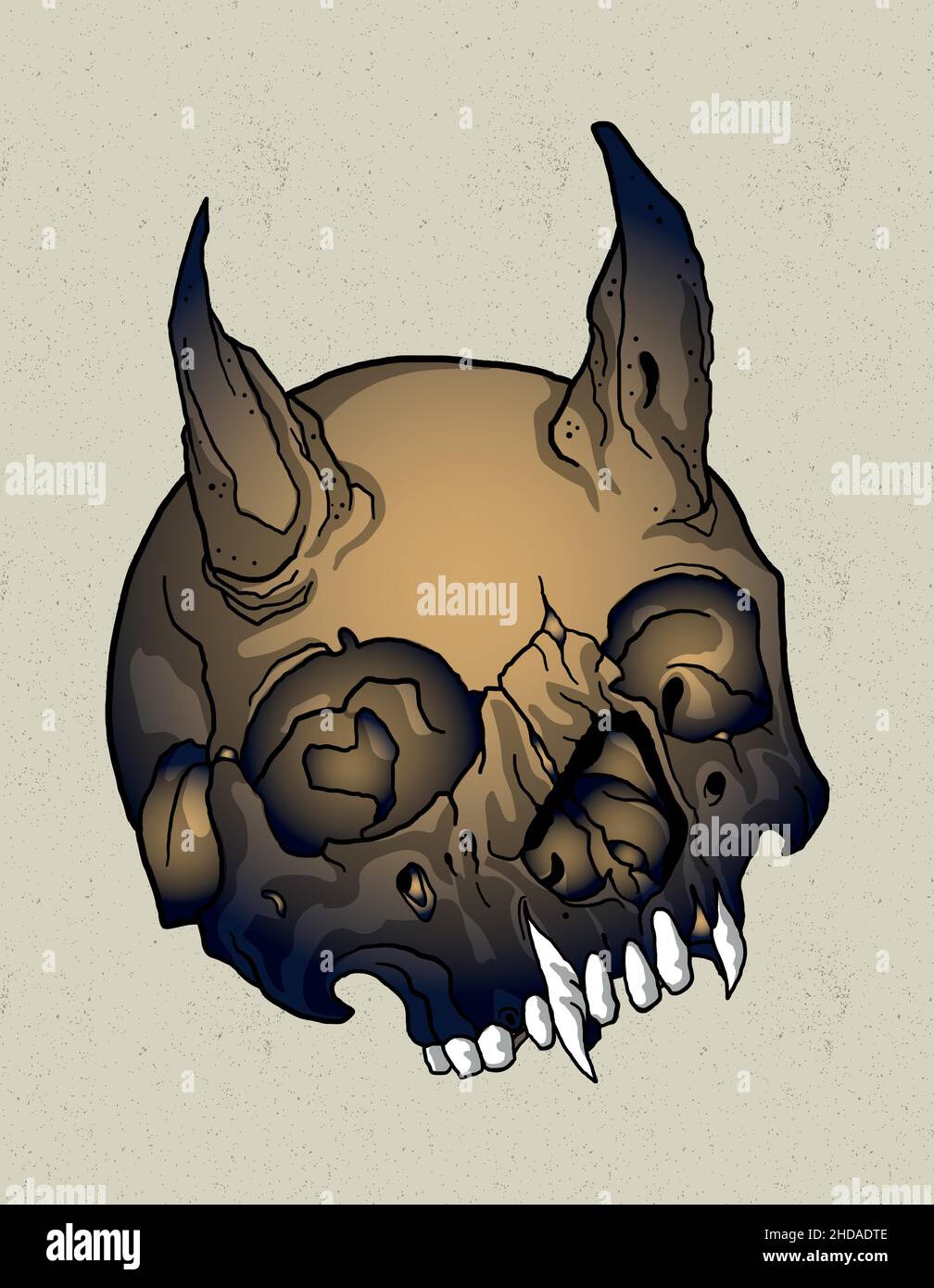 Skull devil demon satan hi-res stock photography and images - Alamy