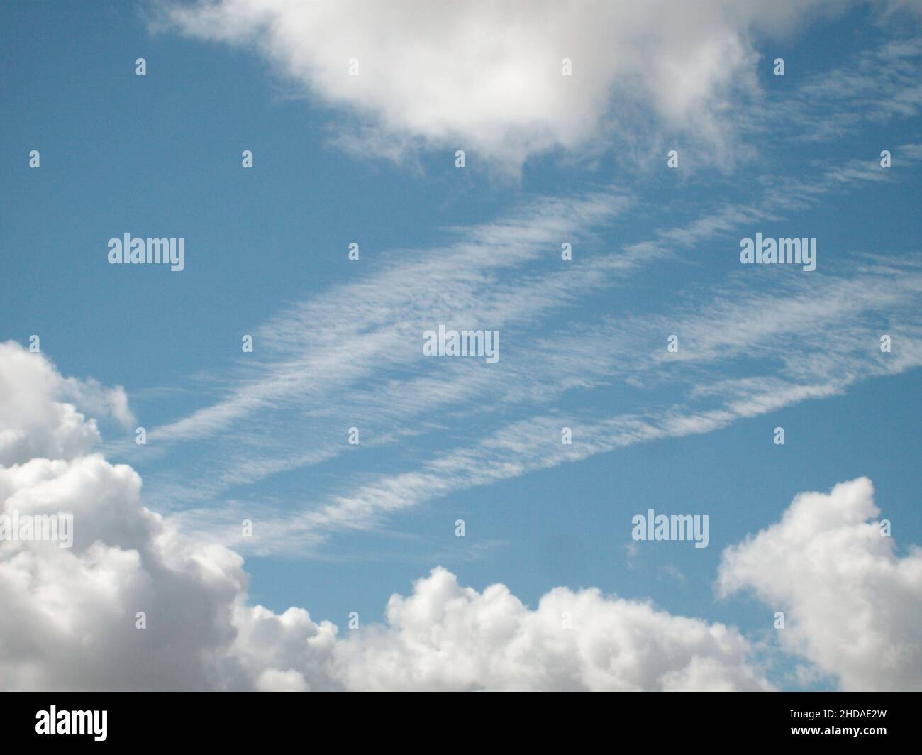 Cloud Formations in Blue Sky Stock Photo - Alamy