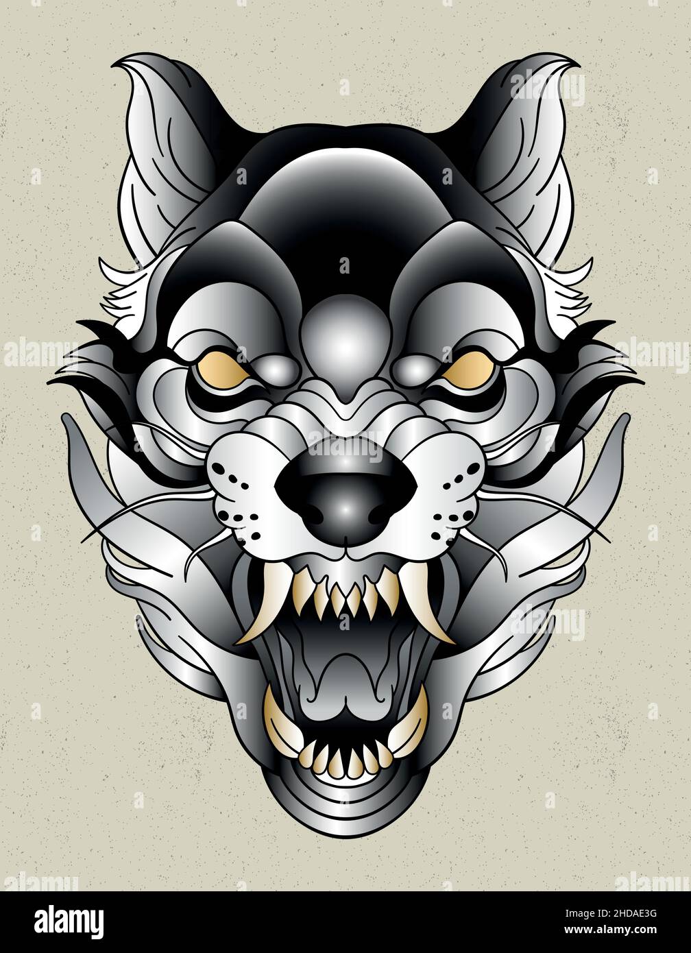 wold old school neo traditional Stock Vector Image & Art - Alamy