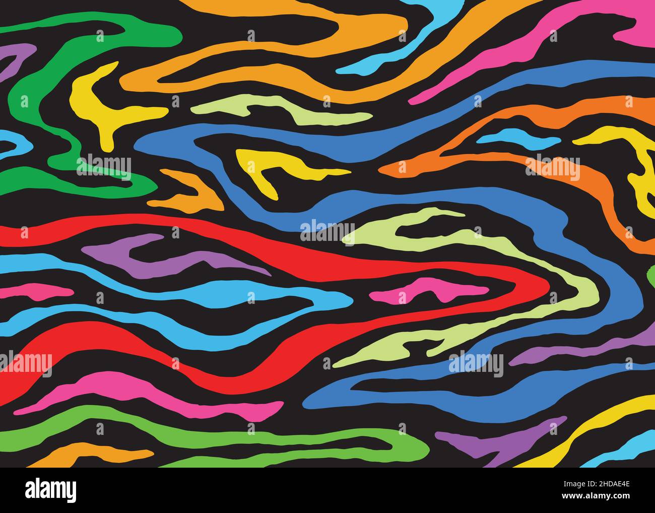 Abstract Colorful Psychedelic pattern. Vector illustration background Stock Vector Image & Art ...