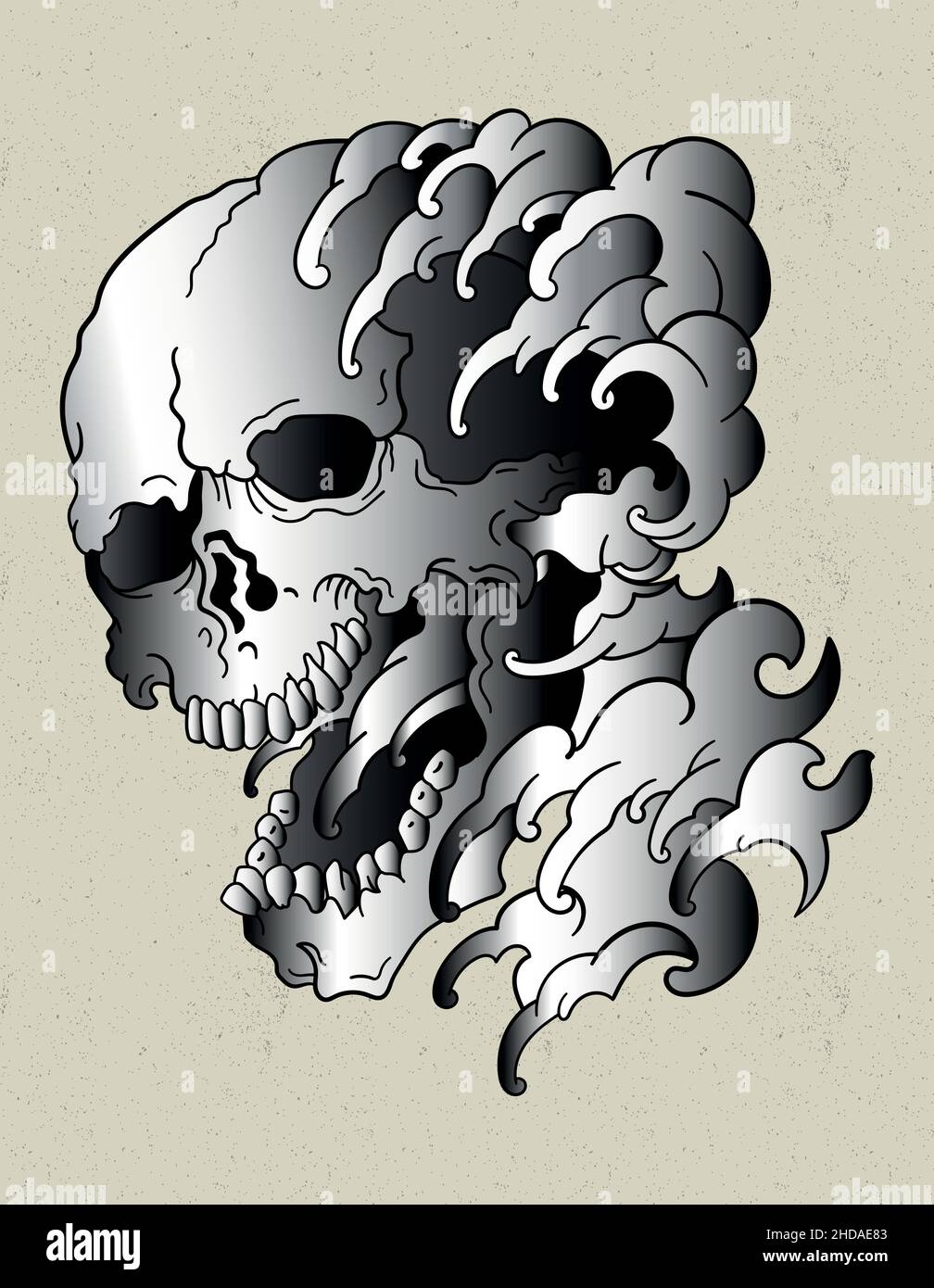 Skull details Stock Vector Images - Alamy