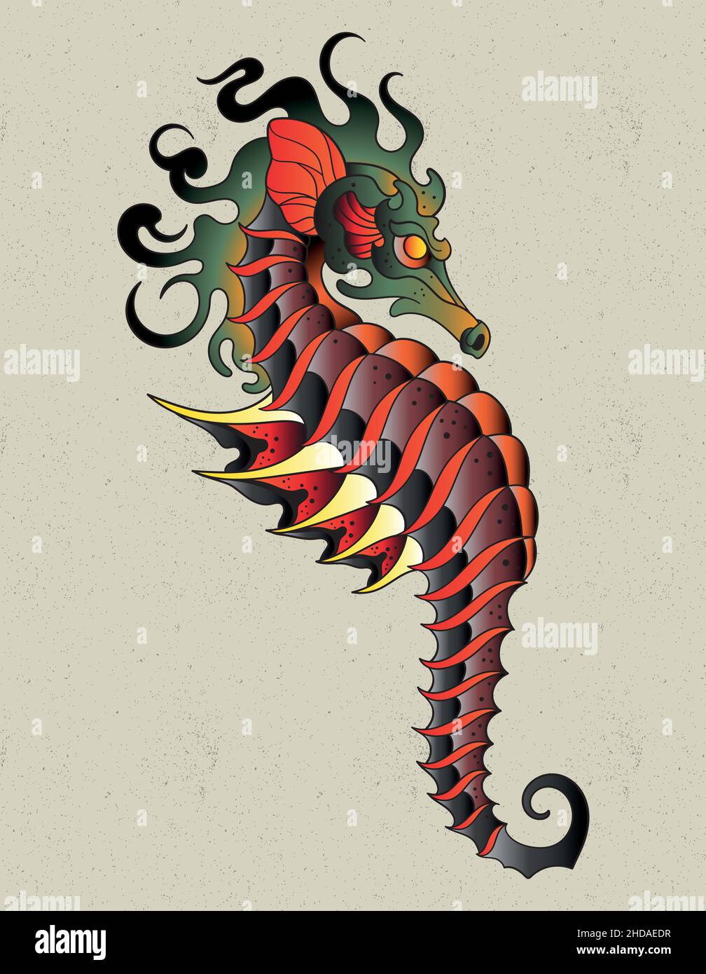 Aquarium fish seahorse octopus Stock Vector Images - Alamy