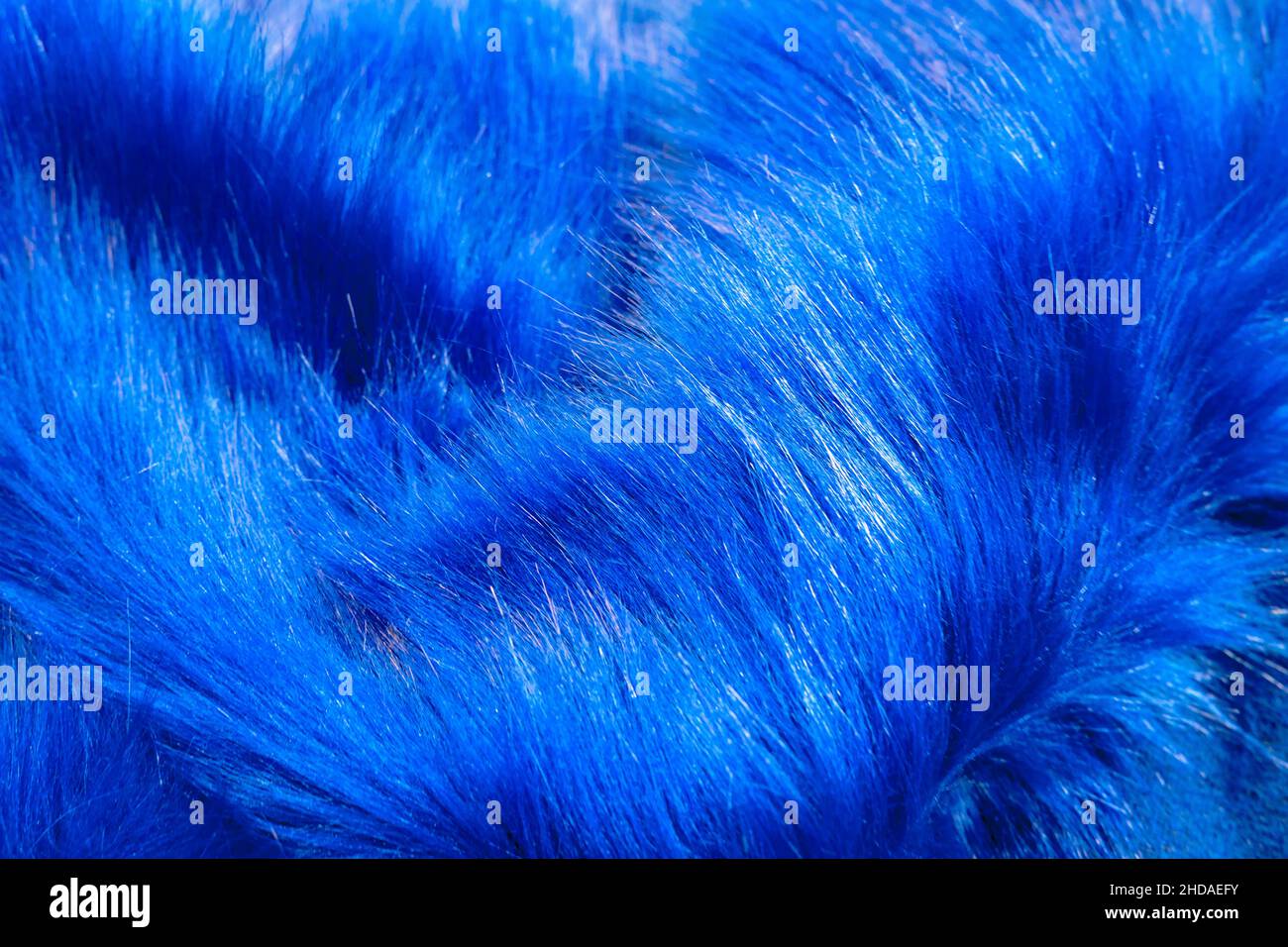 Furry fabric. Blue furry or shaggy or plush fabric in top view ...