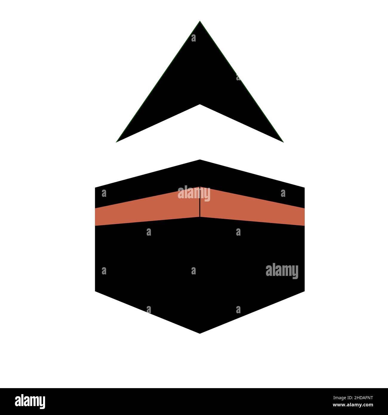 qibla muslim prayer direction badge used in various rooms or buildings ...