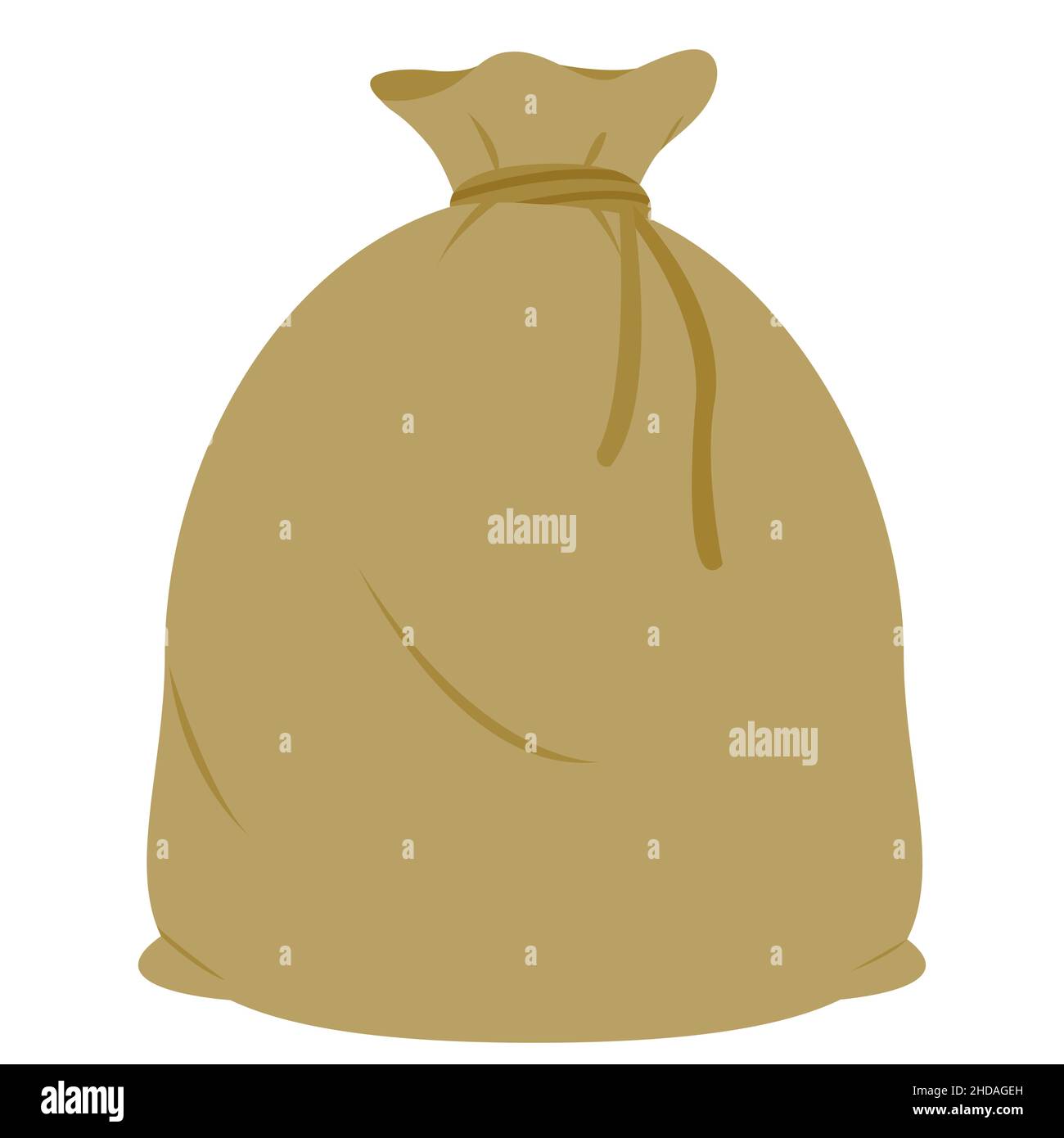 Full burlap sack tied with rope Stock Photo - Alamy