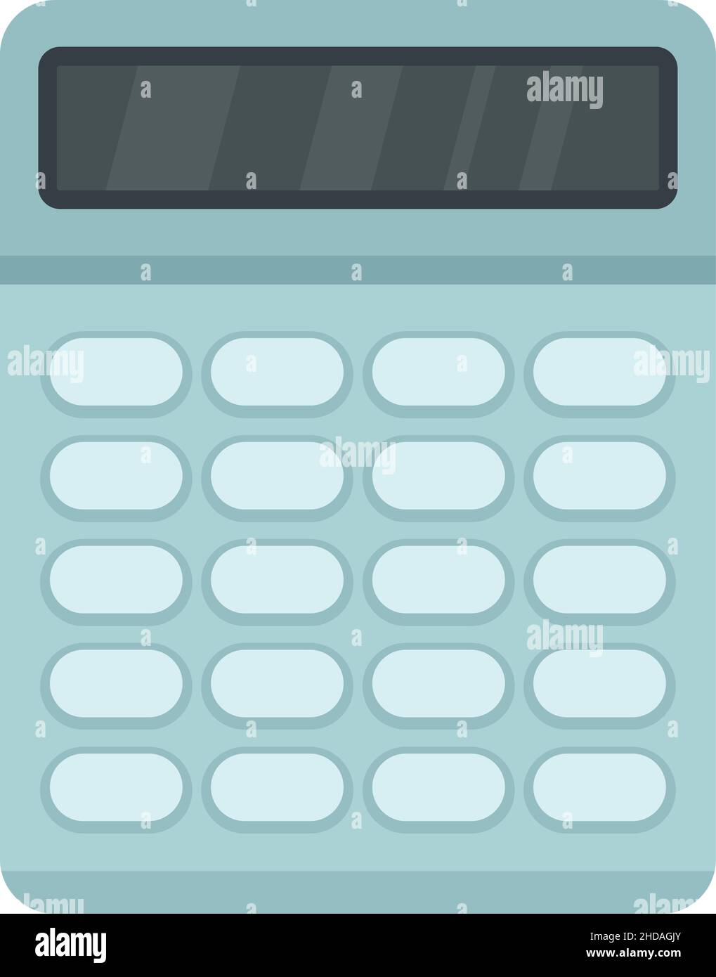 Financial calculator icon. Flat illustration of Financial calculator ...