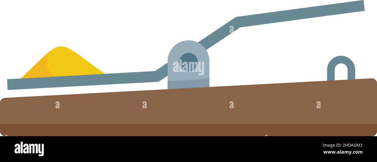 Mouse trap icon. Flat illustration of Mouse trap vector icon isolated ...
