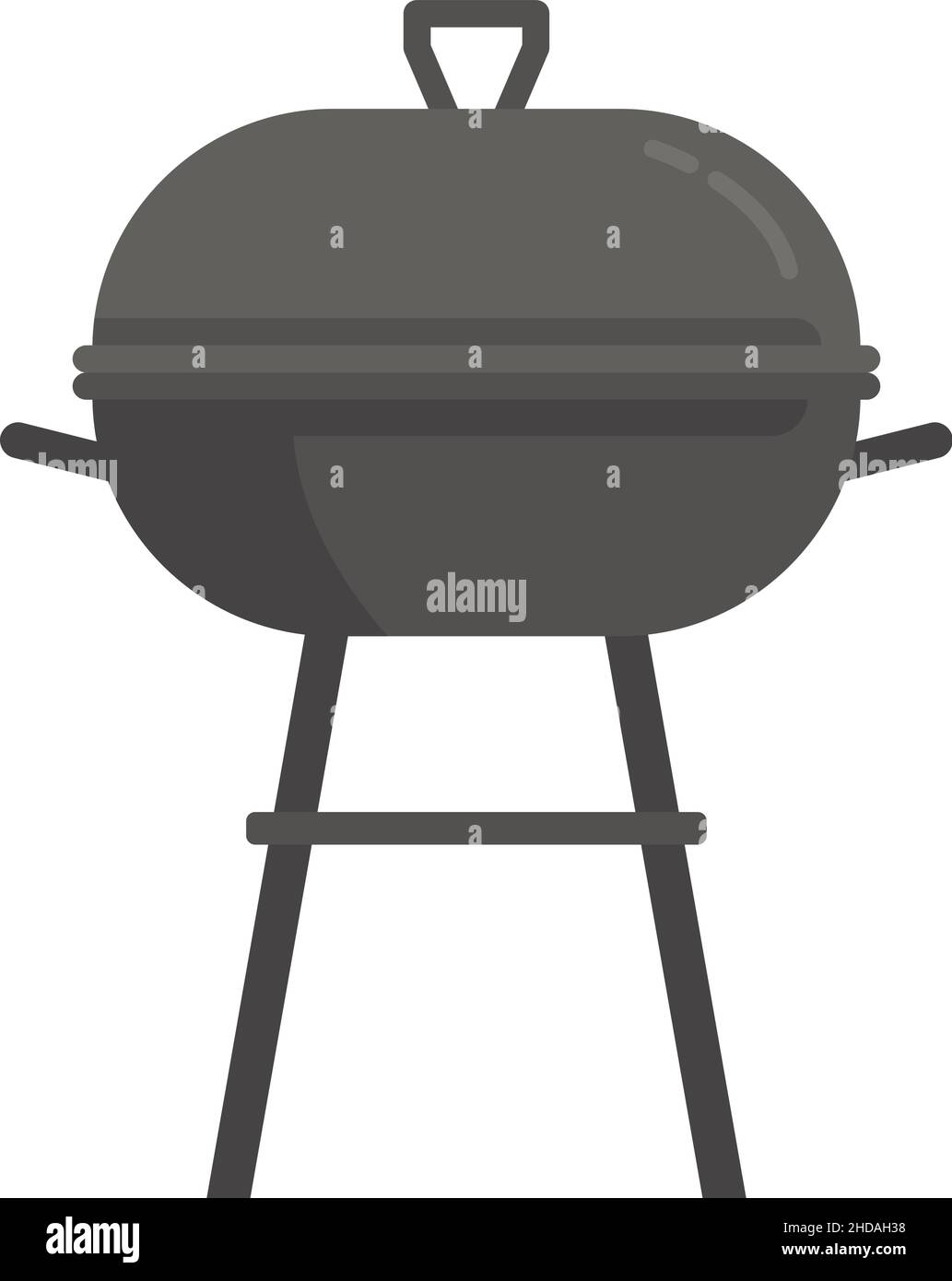 Brazier charcoal icon. Flat illustration of Brazier charcoal vector ...