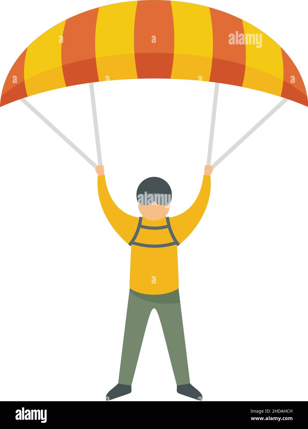 Paratrooper icon. Flat illustration of Paratrooper vector icon isolated ...