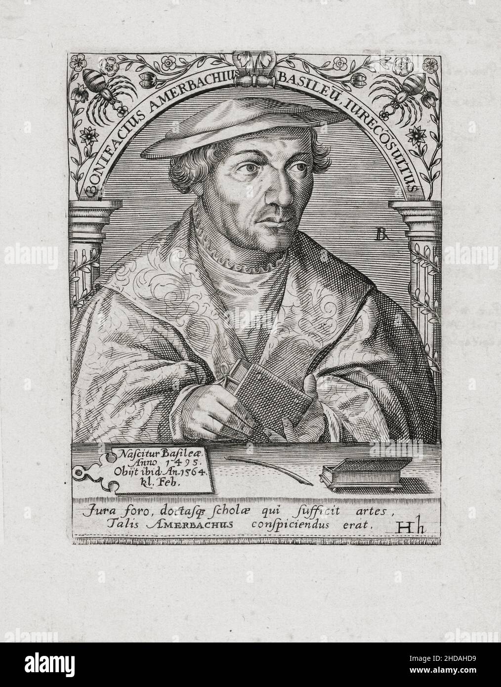 Engraving of bonifacius amerbach hi-res stock photography and images ...