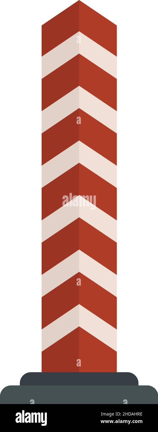 Border pillar icon. Flat illustration of Border pillar vector icon ...