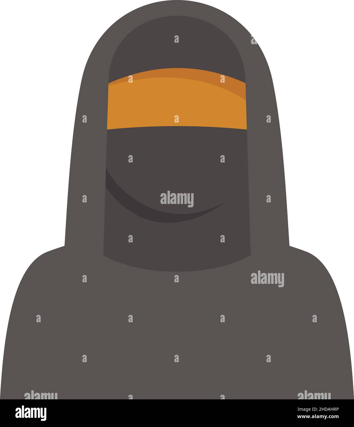 Immigrant muslim woman icon. Flat illustration of Immigrant muslim ...