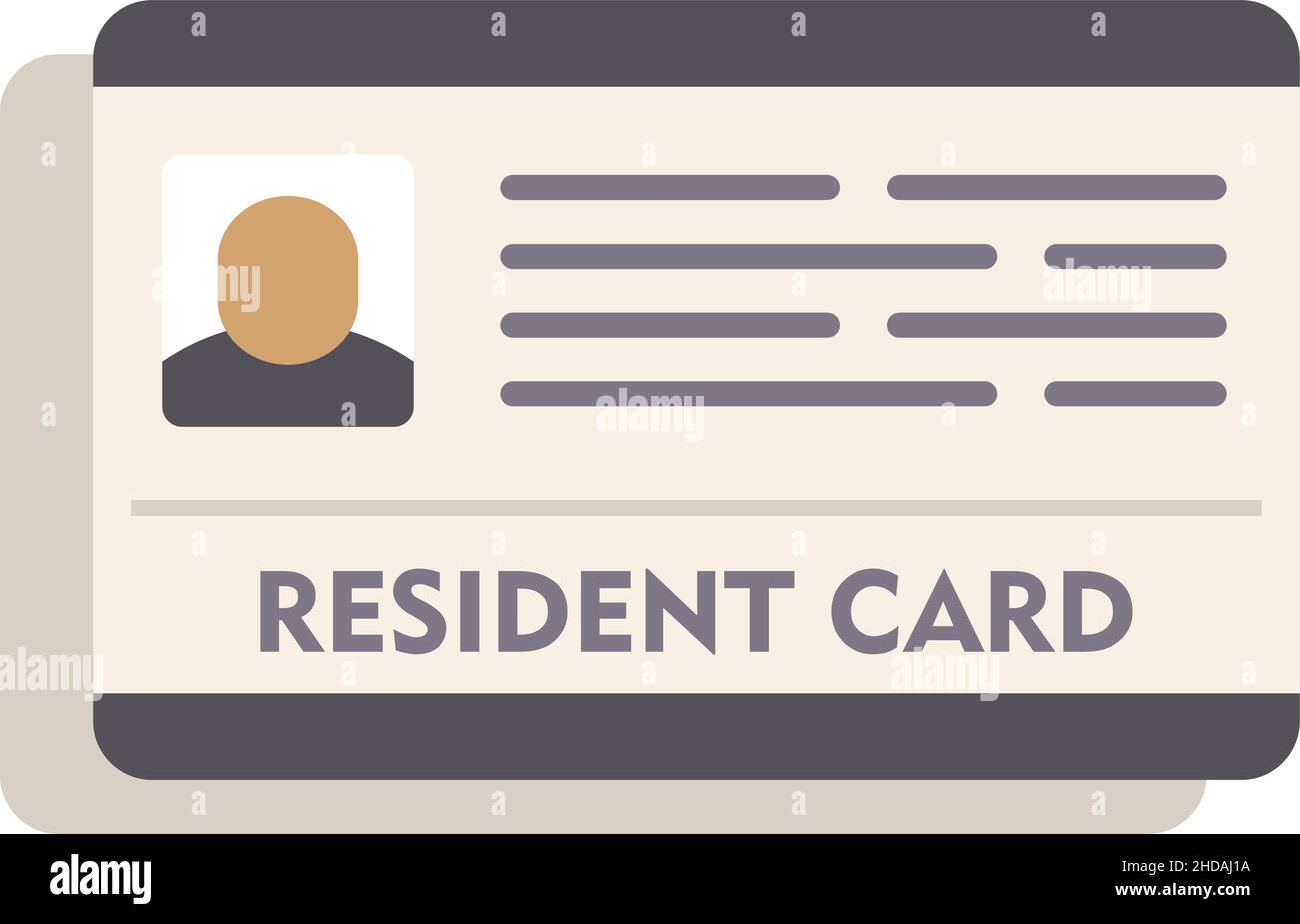 American permanent resident card Stock Vector Images - Alamy