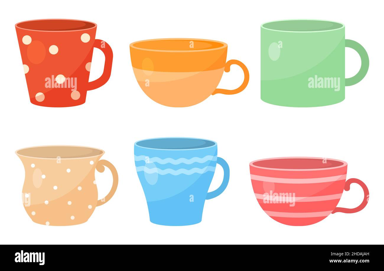Set of cup Stock Vector Image & Art - Alamy