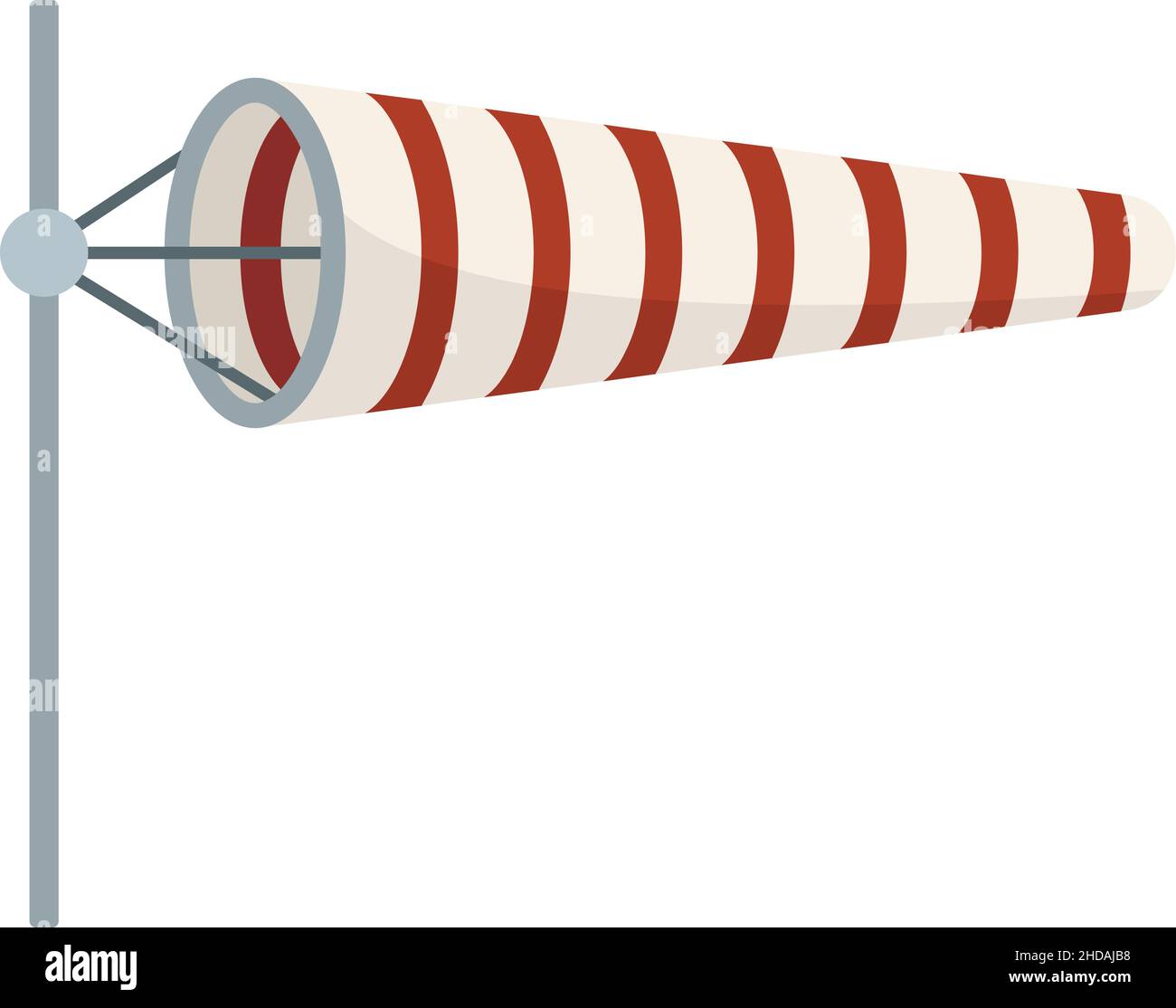 Wind direction flag icon. Flat illustration of Wind direction flag ...