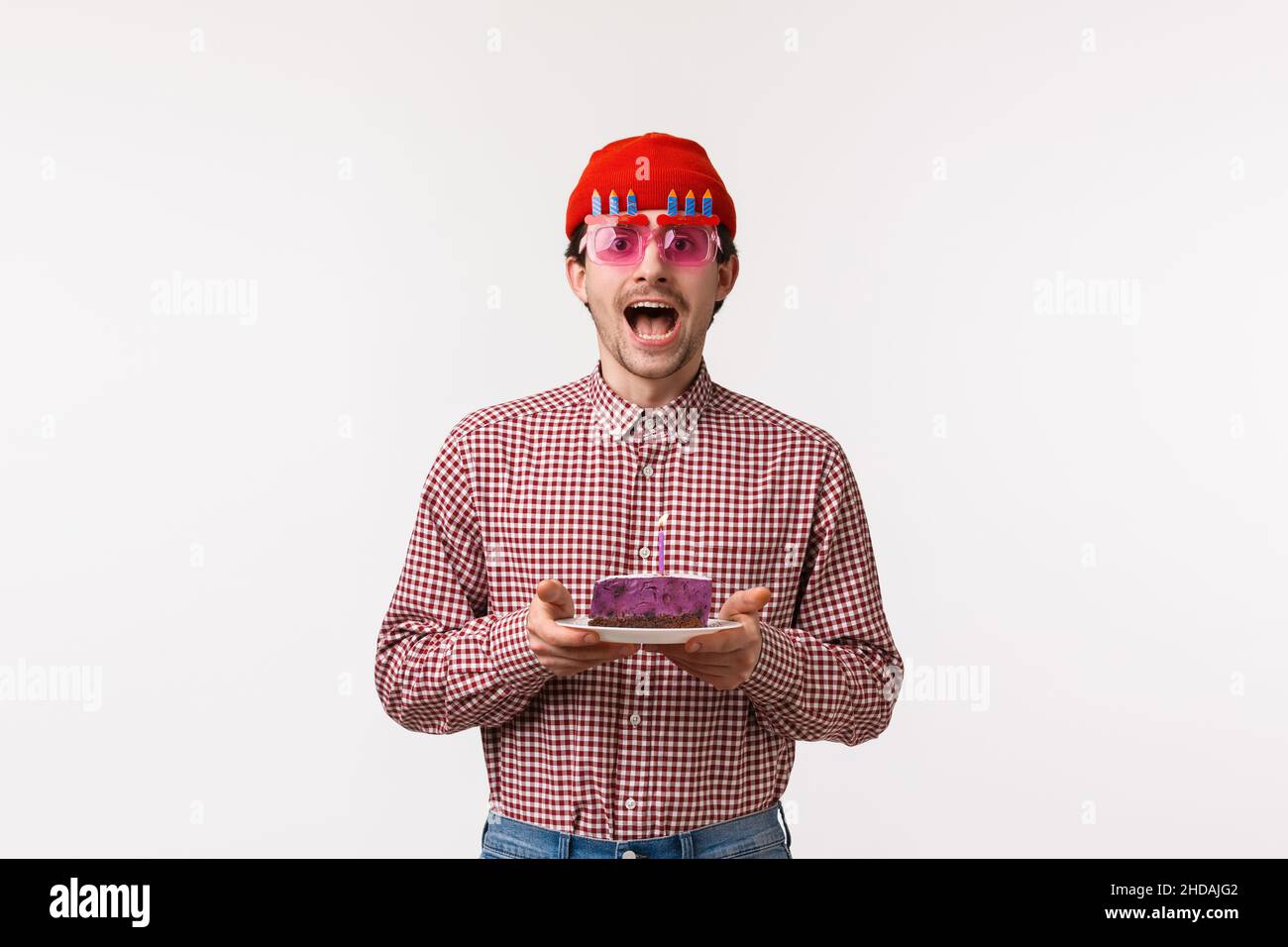 Congratulations man bearded handsome hi-res stock photography and ...