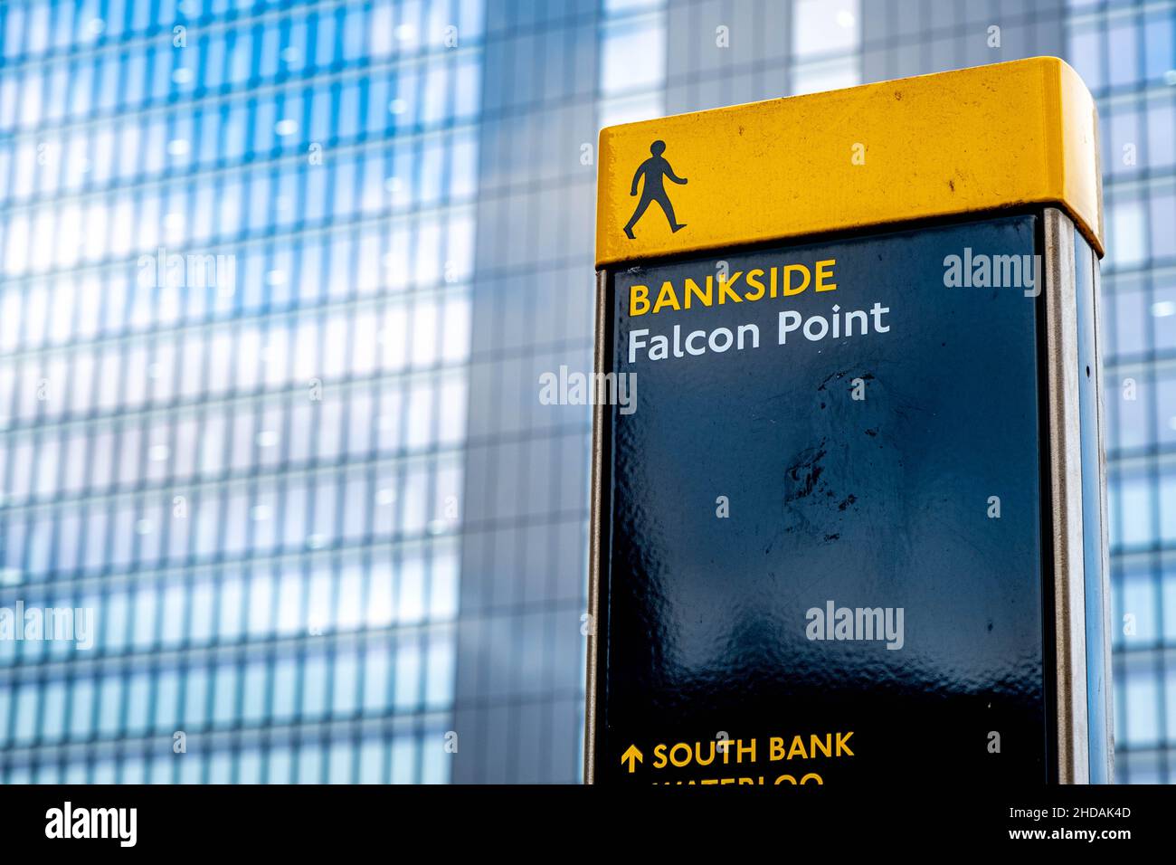 London England UK January 02 2022, Pedestrian Direction Road Sign For ...