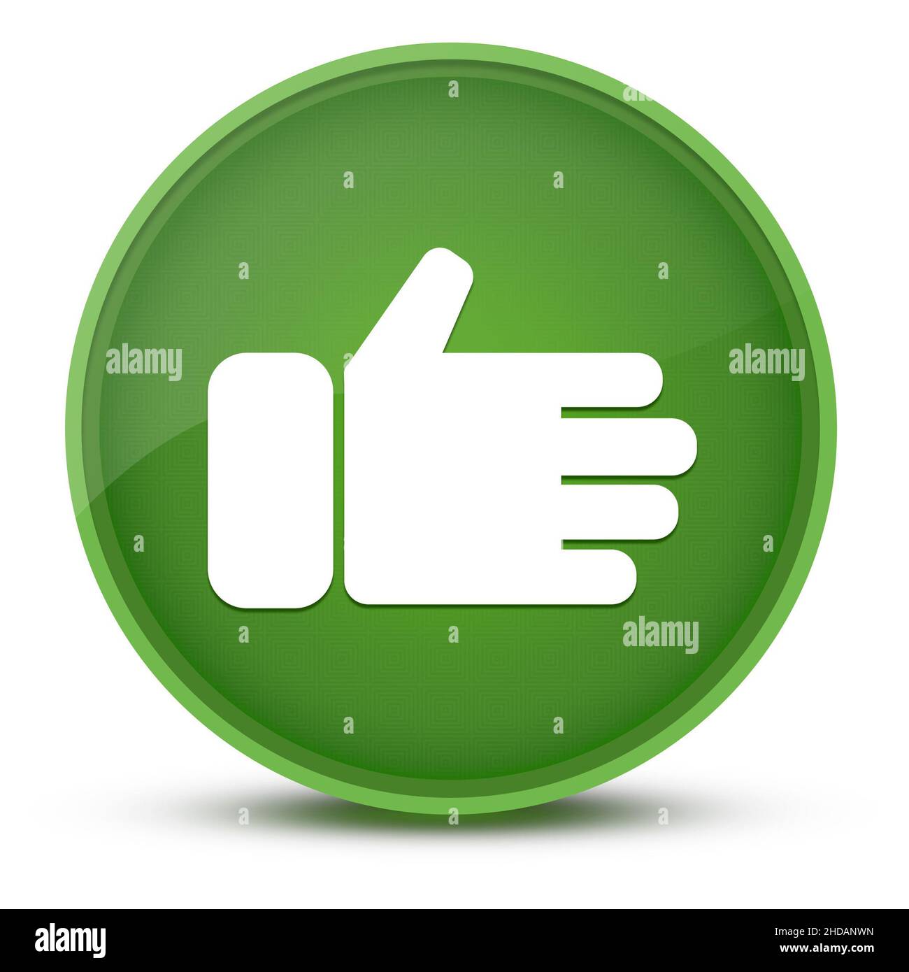 Like luxurious glossy green round button abstract illustration Stock ...