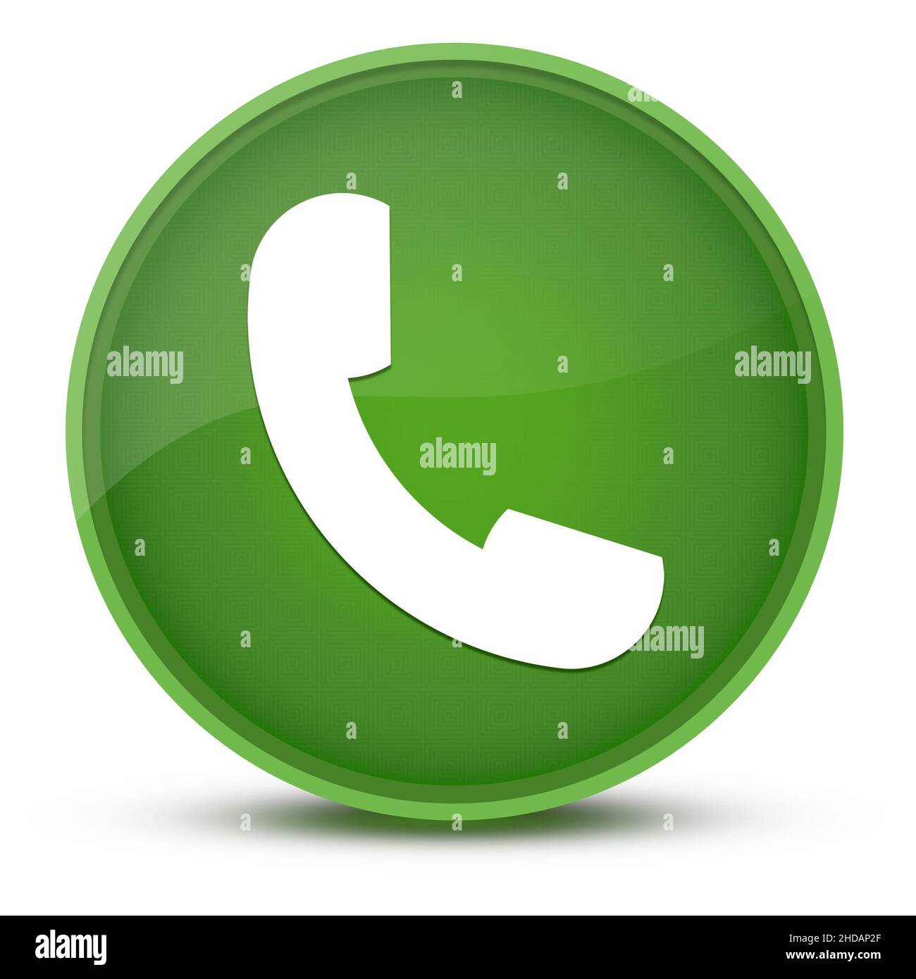 Phone luxurious glossy green round button abstract illustration Stock ...