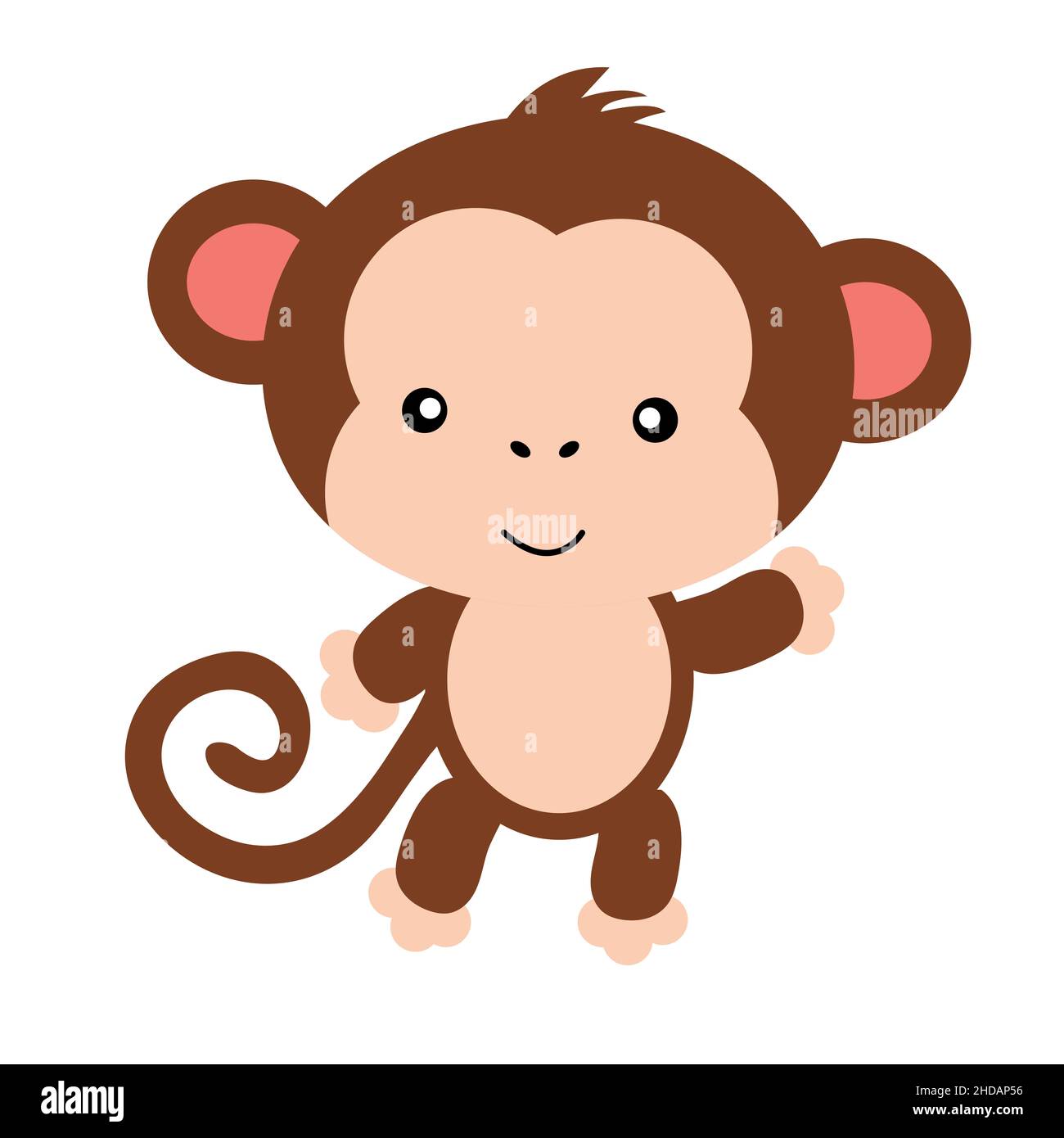 Monkey cartoon clip art hi-res stock photography and images - Alamy