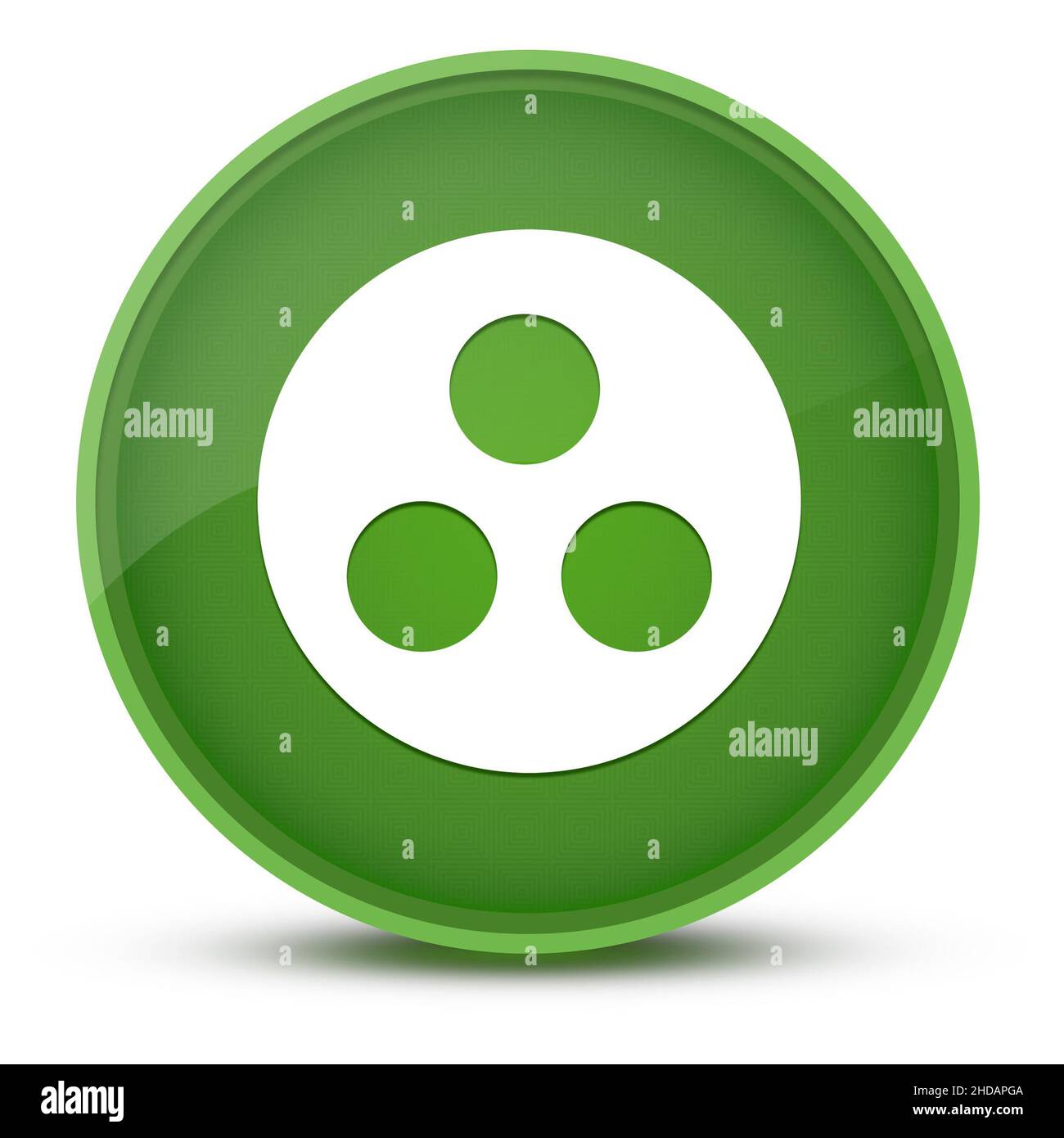 Group work luxurious glossy green round button abstract illustration ...