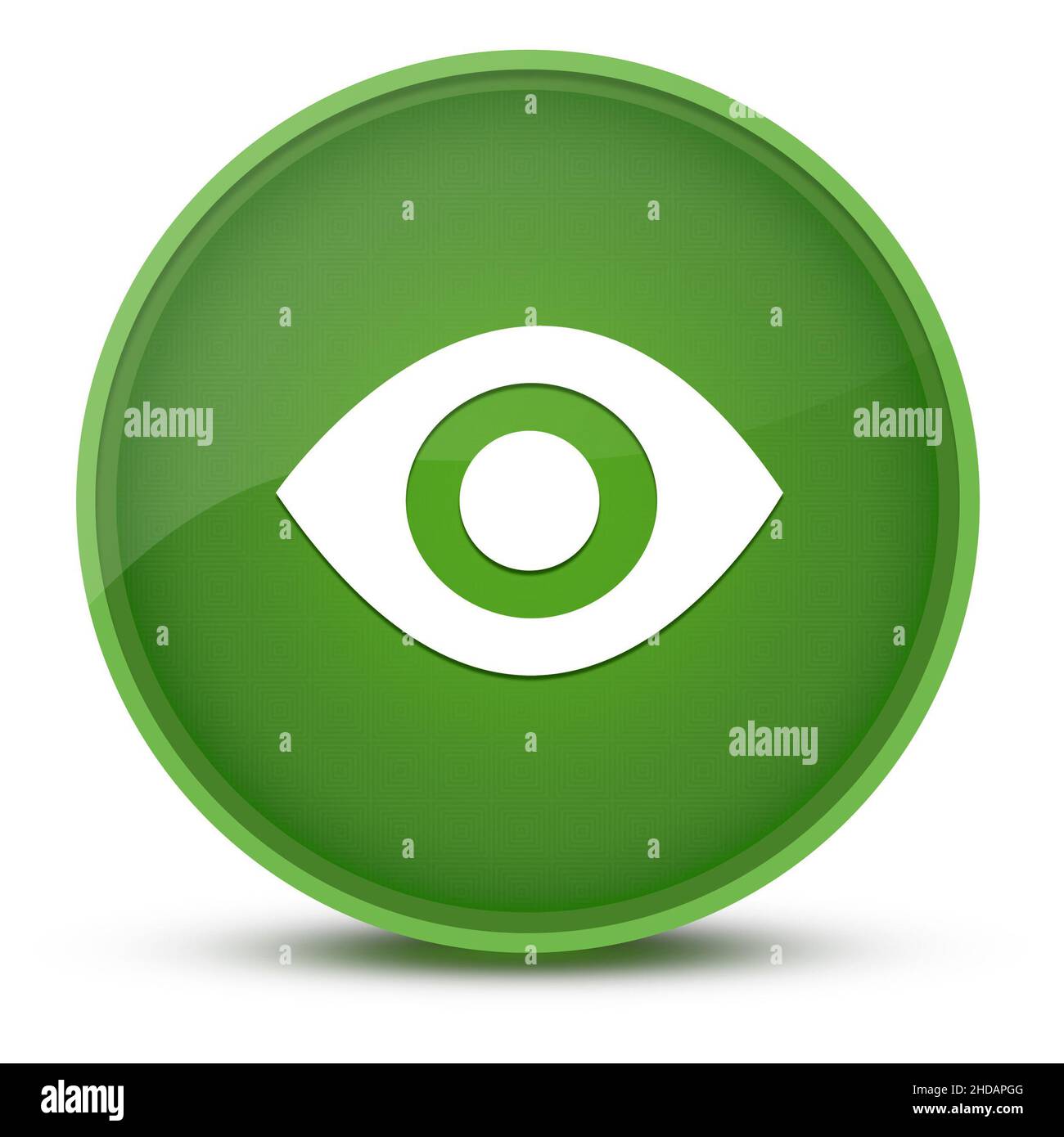 Visibility luxurious glossy green round button abstract illustration ...