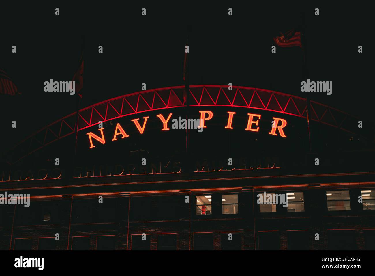 Navy pier entrance gate hi-res stock photography and images - Alamy