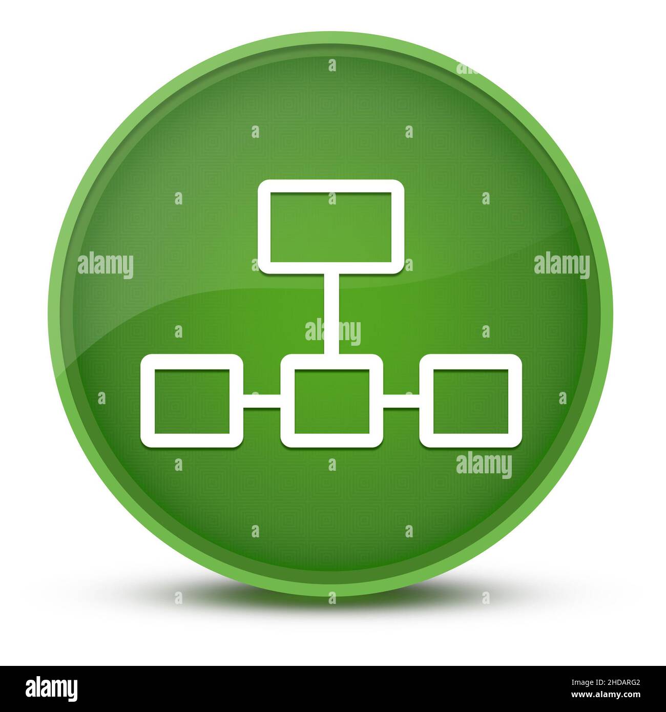 Network connection luxurious glossy green round button abstract ...