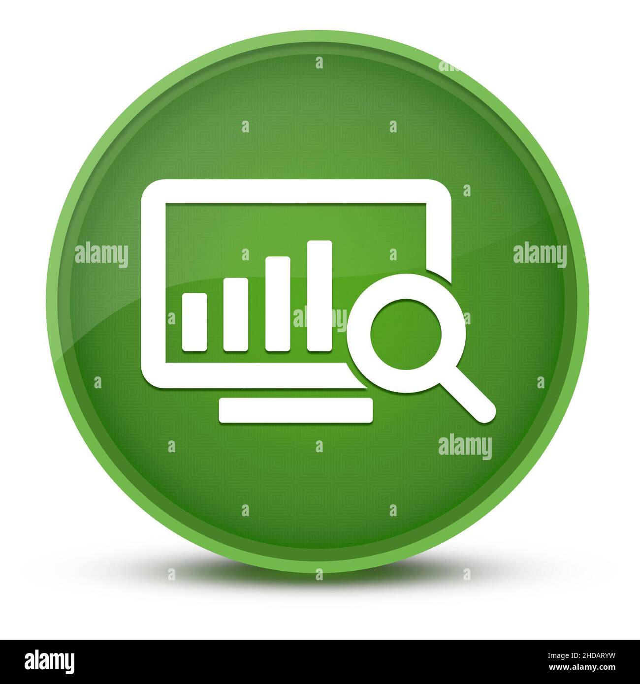 Chart luxurious glossy green round button abstract illustration Stock ...