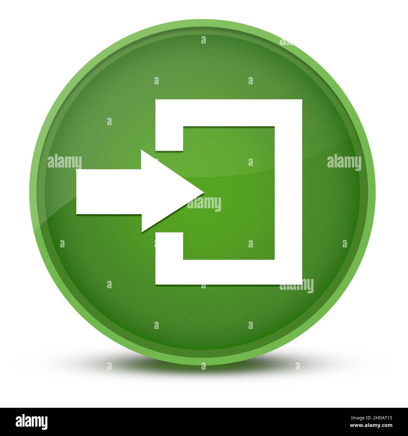 Login green icon hi-res stock photography and images - Alamy