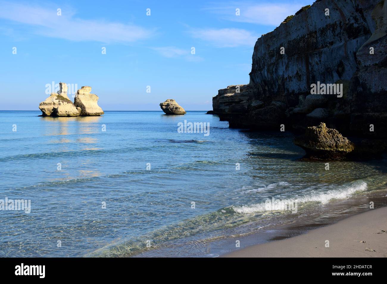 beach scene in Salento Stock Photo - Alamy