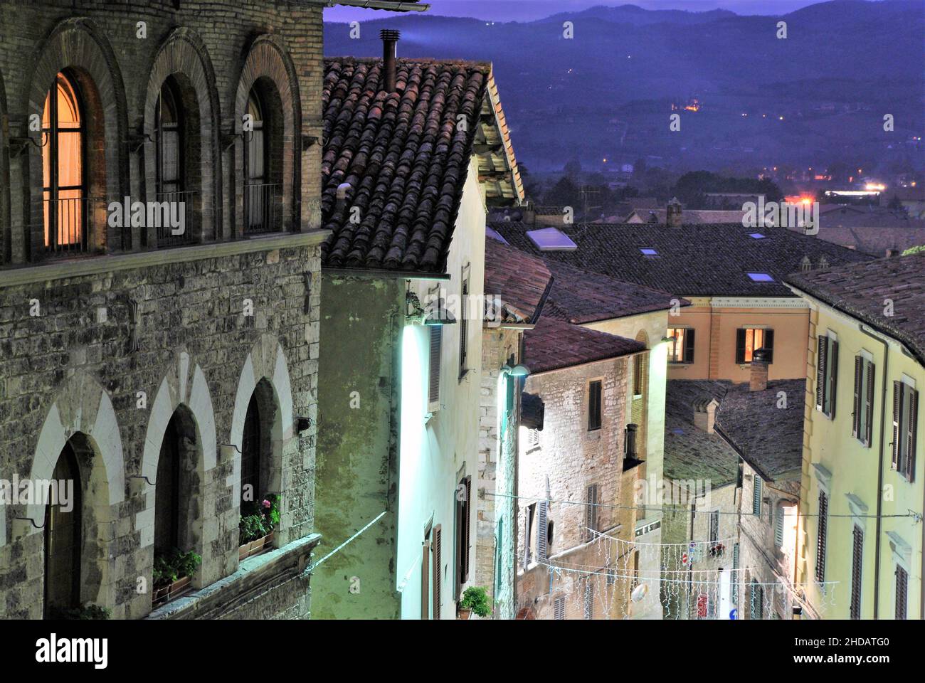 Medieval town Architecture Stock Photo - Alamy