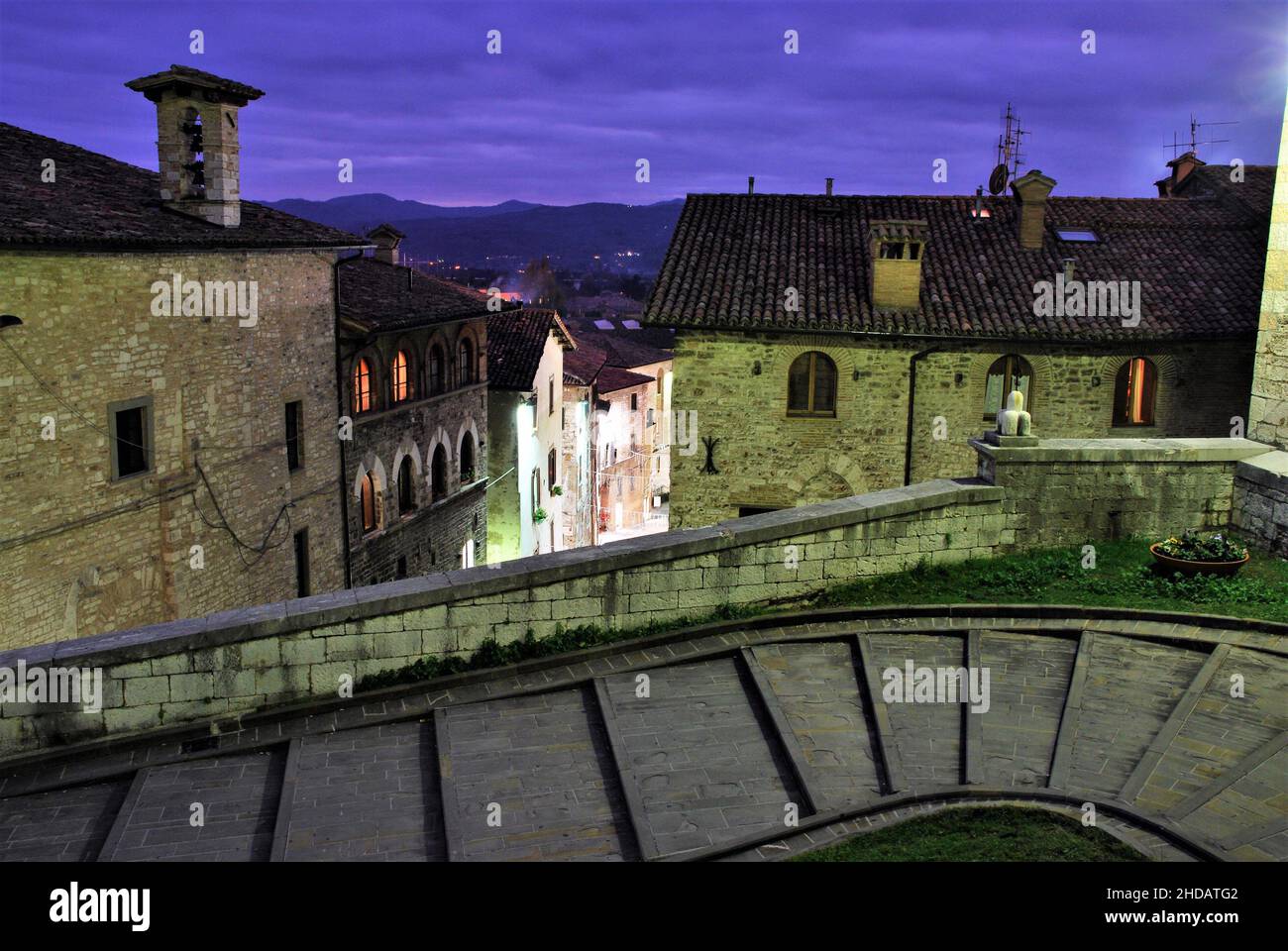 Medieval town Architecture Stock Photo - Alamy