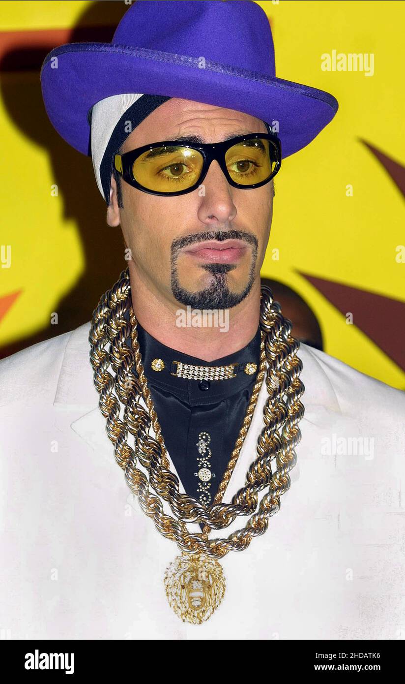 Fictional TV character ALI G,created by Sacha Baron Cohen,at the launch ...