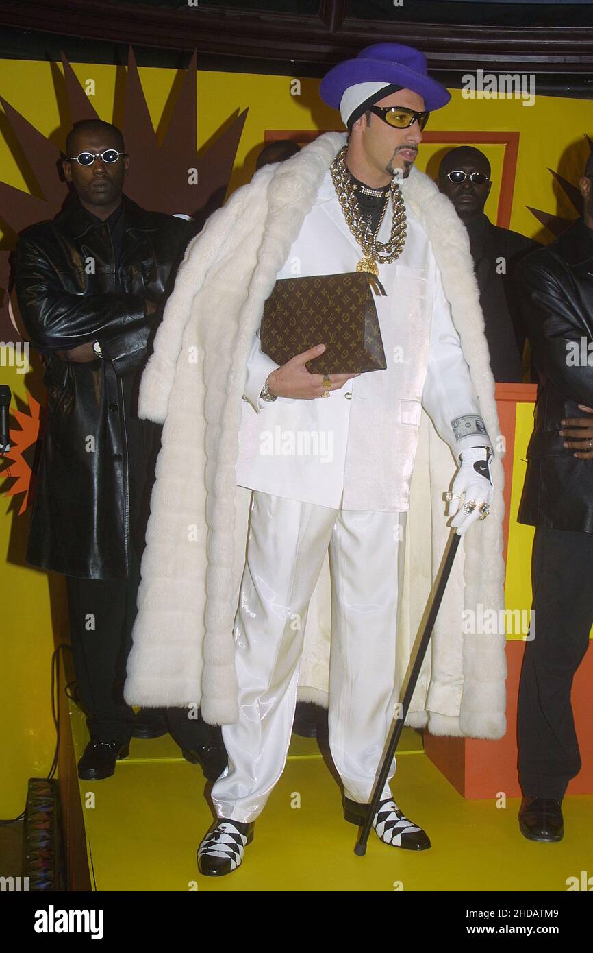 Fictional TV character ALI G,created by Sacha Baron Cohen,at the launch ...