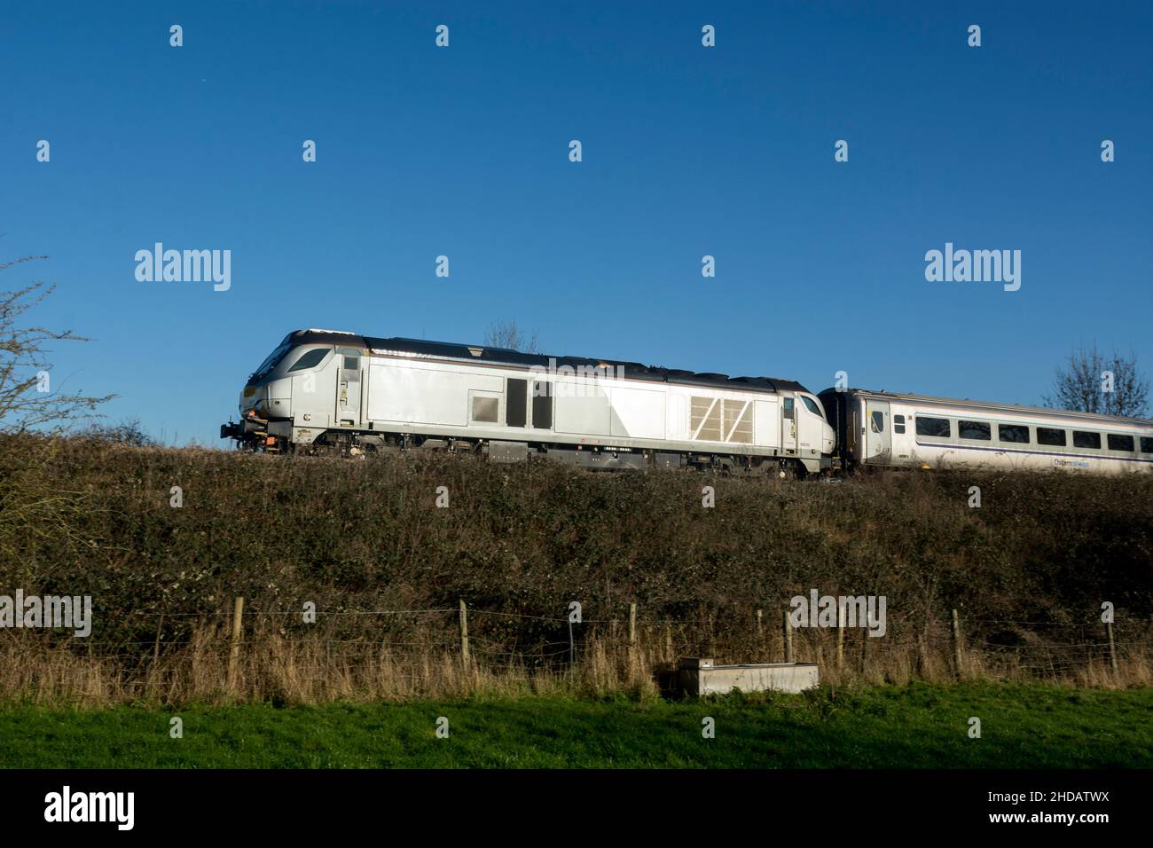Chiltern Railways class 68 diesel locomotive No. 68013, Warwickshire ...