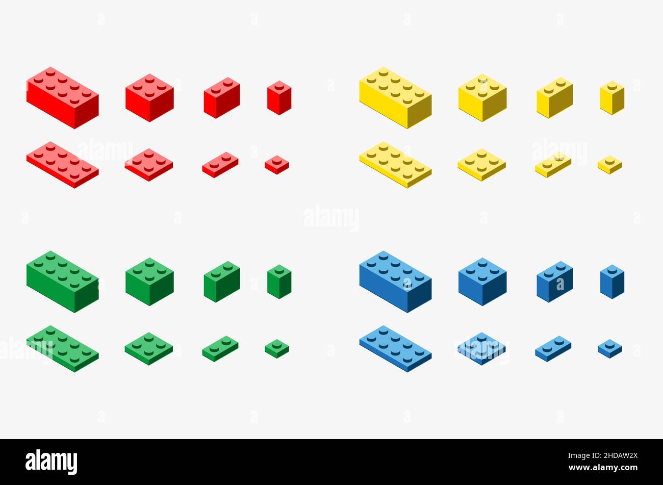 A vector illustration of toy bricks set Stock Vector Image & Art - Alamy