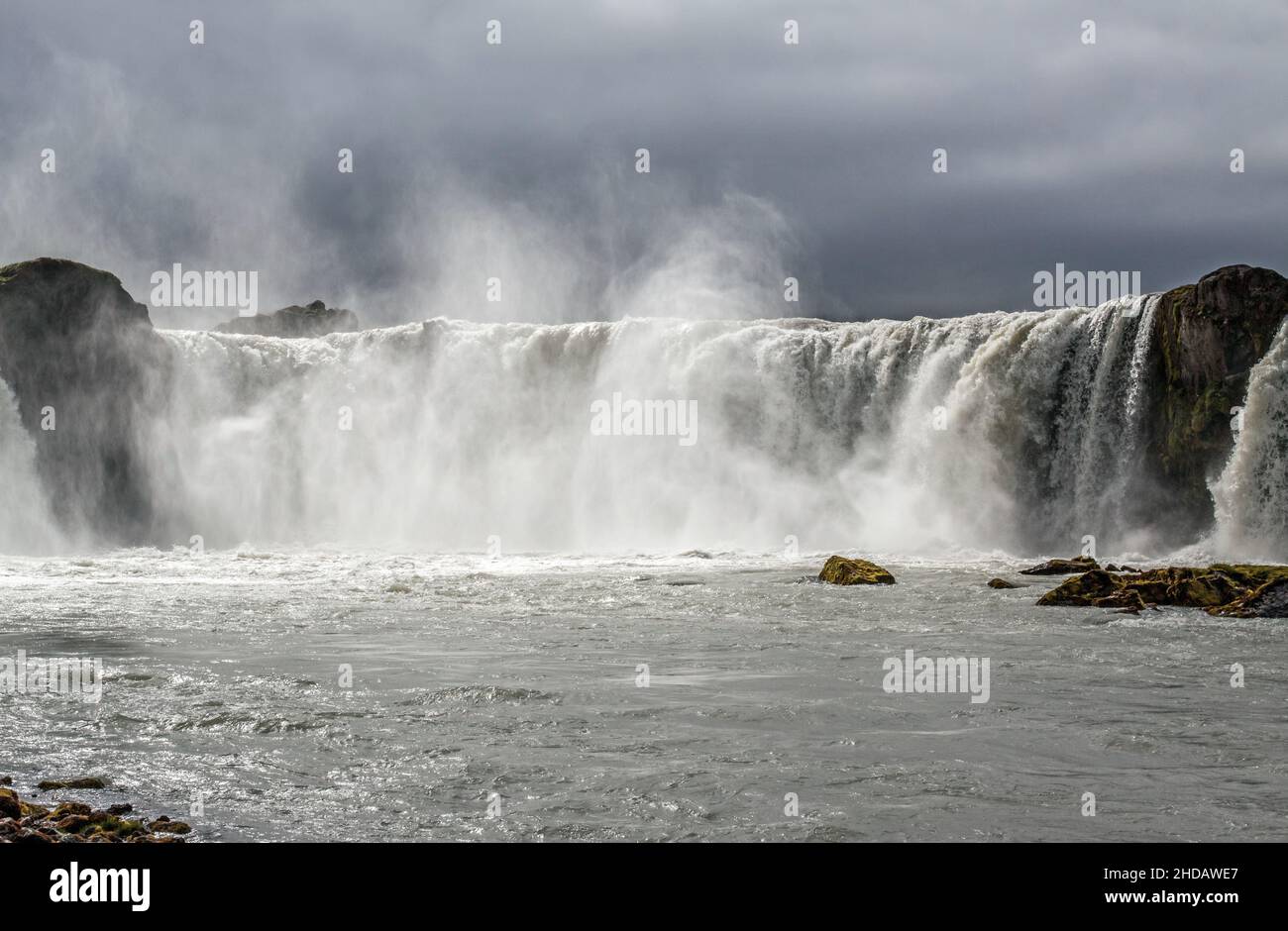 Godafoss falls and summer hi-res stock photography and images - Alamy