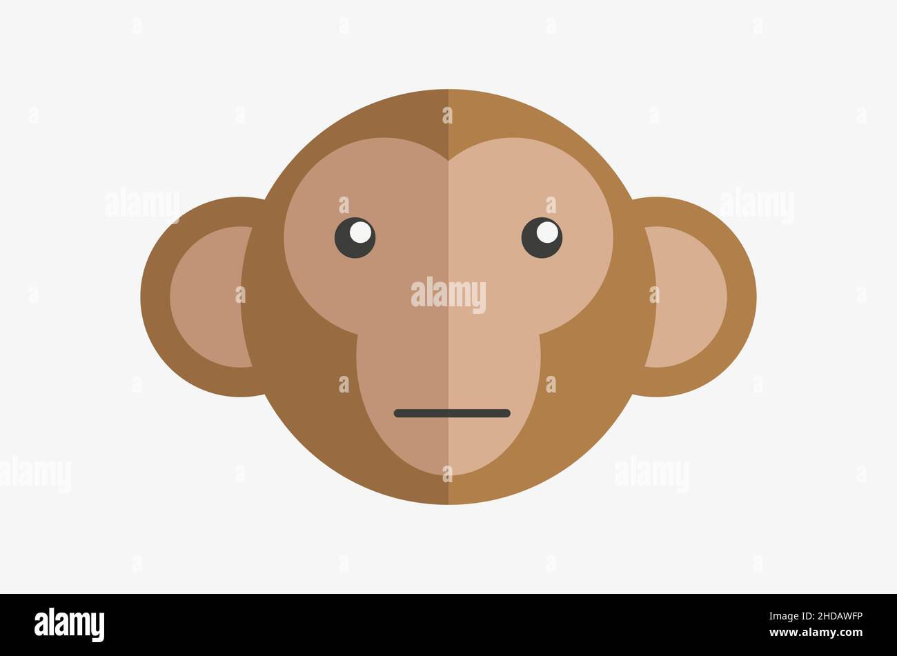 A simple vector illustration of monkey face Stock Vector Image & Art ...